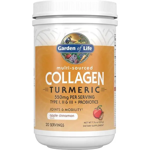 GARDEN OF LIFE Multi Source Collagen Turmeric Apple Cin 220 Grams