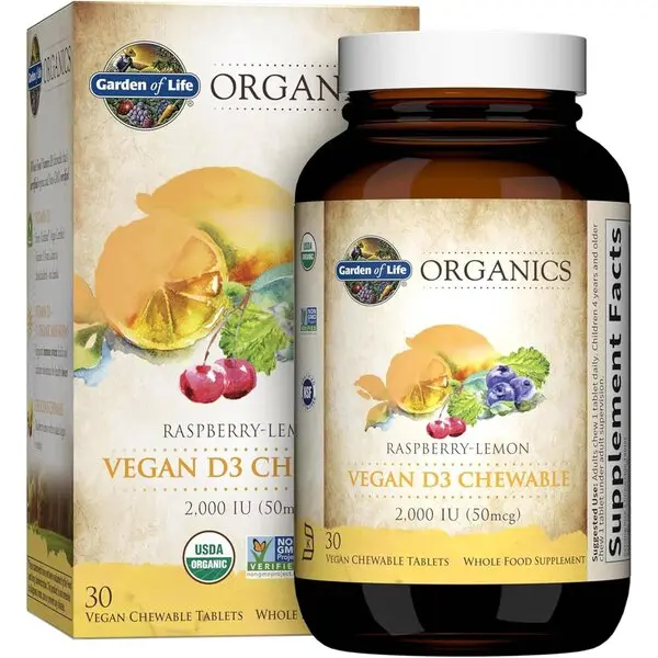 GARDEN OF LIFE Mykind Organics Vegan D3 Raspberry-lemon 30 Tablets
