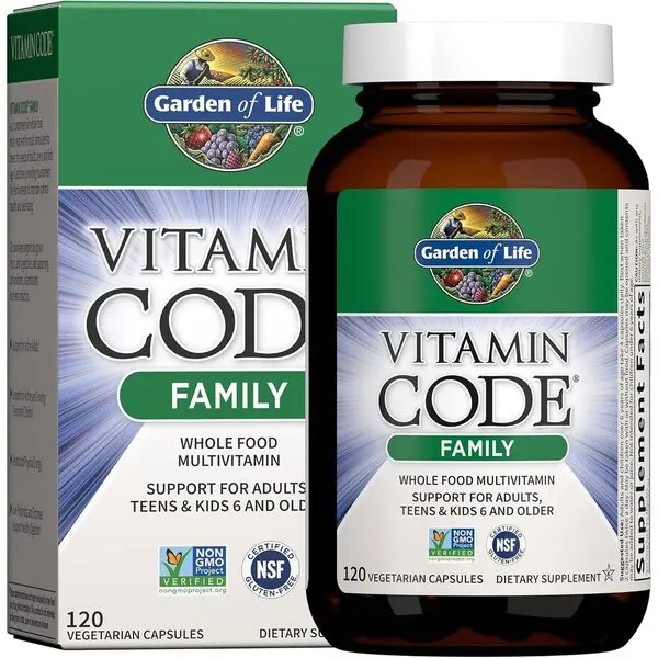 GARDEN OF LIFE Vitamin Code Family Multi 120 Capsules
