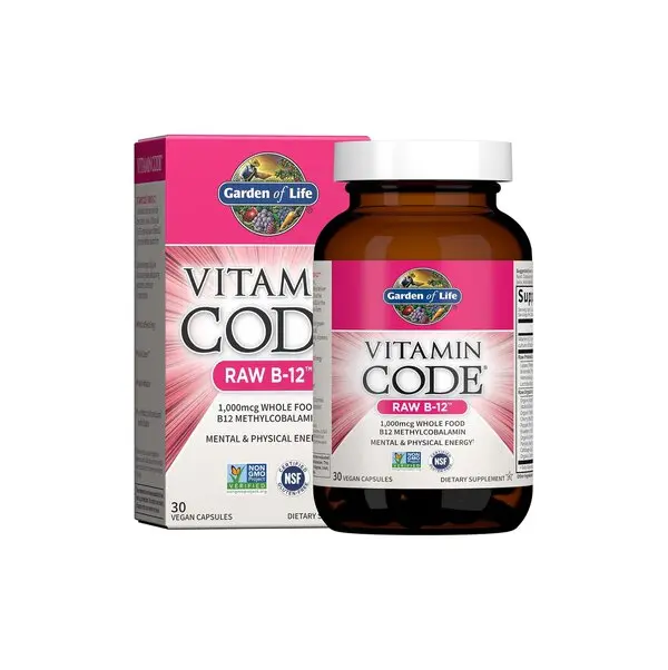 GARDEN OF LIFE Vitamin Code Raw B-12 30 Capsules