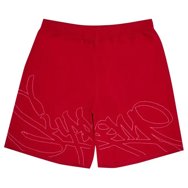 Supreme Tag Water Short - Red