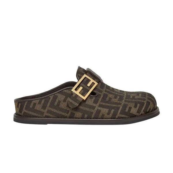 Fendi Ff Baguette Feel Sabot - Brown