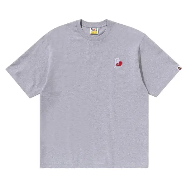 BAPE Ape Head 2 Point Relaxed Fit Tee - Grey