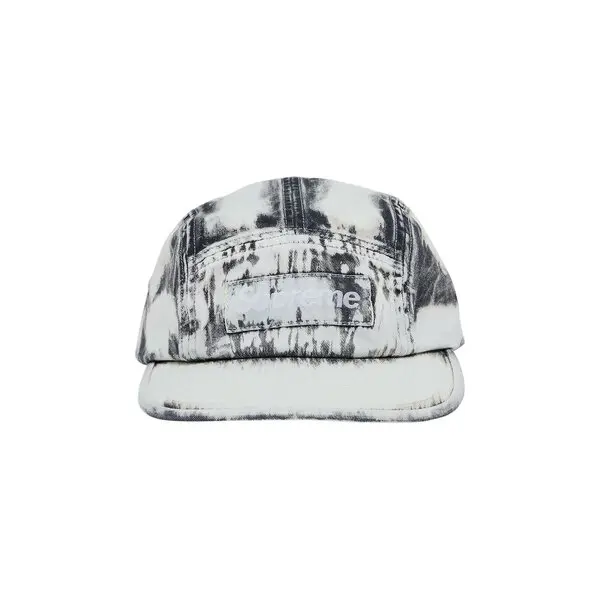 Supreme Bleached Chino Camp Cap - Black