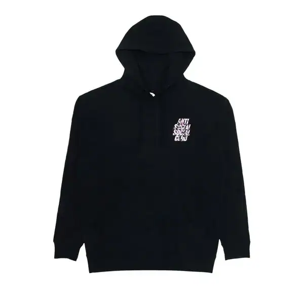 Anti Social Social Club Blocked Pink Camo Hoodie Black