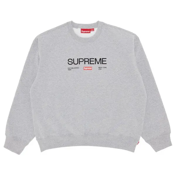 Supreme Established Crewneck - Grey