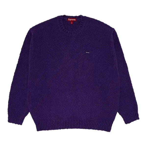 Supreme Bouclé Small Box Sweater Bouclé Small Box Sweater - Purple