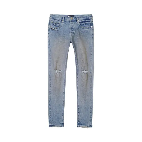 Purple Brand Low Rise Skinny Jeans - Blue | Editorialist