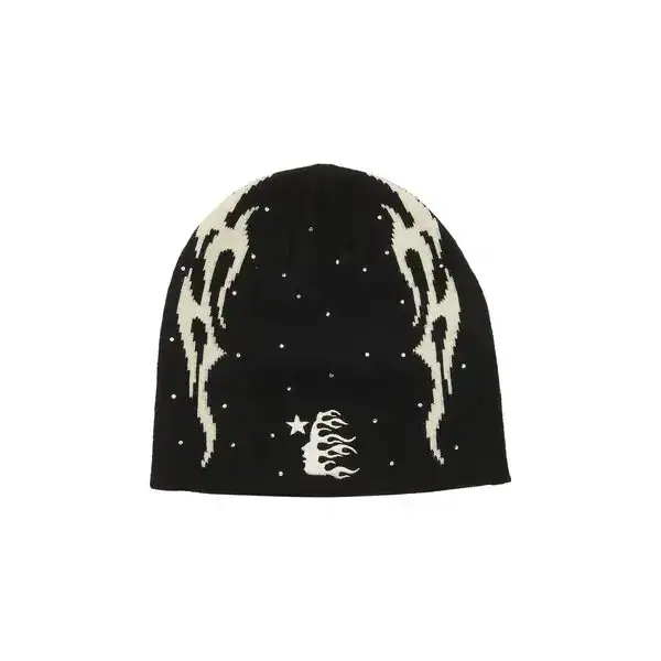 Hellstar Flame Beanie - Black | Editorialist