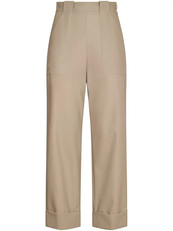 Max Mara Palio Wide Leg Trousers - Beige | Editorialist