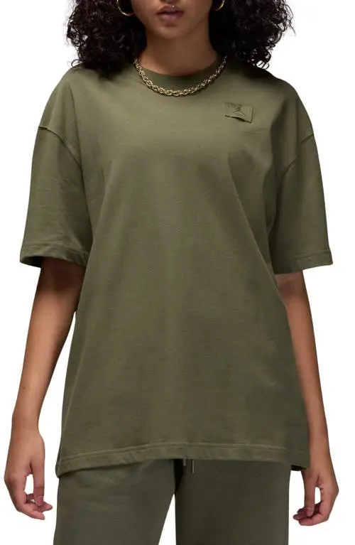 Nike Jordan Flight Essentials Oversized T-shirt - Medium Olive