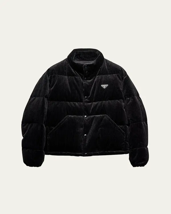 Prada Corduroy Puffer Jacket
