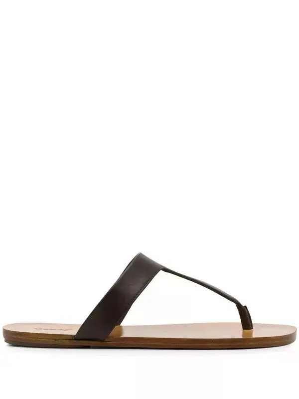 Marsèll Leather Flip Flops - Brown