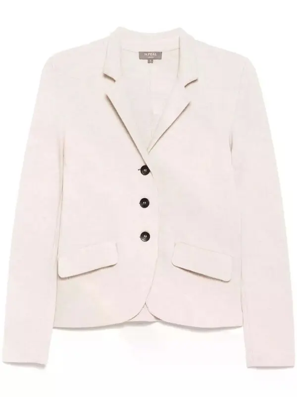 N.peal Wool Cashmere Utility Blazer