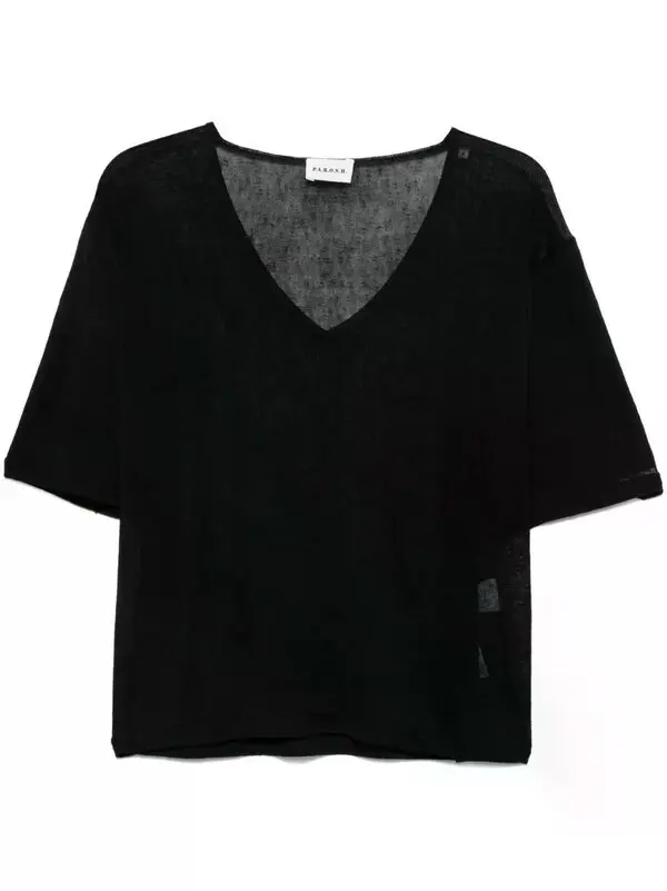 P.a.r.o.s.h Fine-knit Blouse - Black
