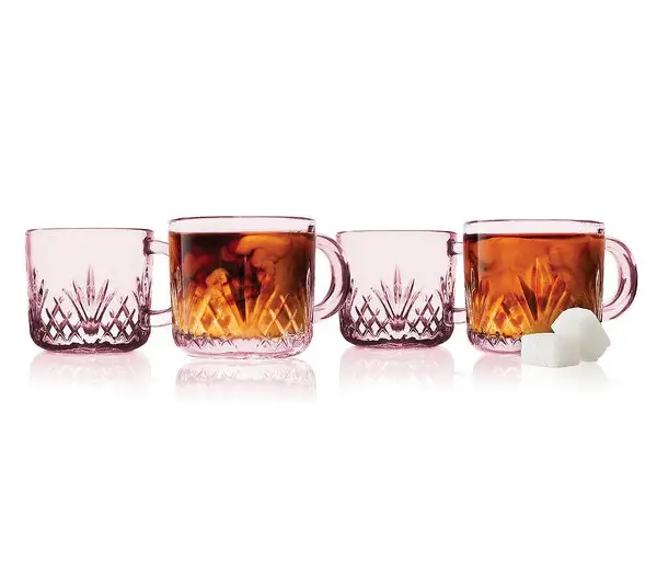 GODINGER Dublin Blush Espresso Mug, Set Of 4