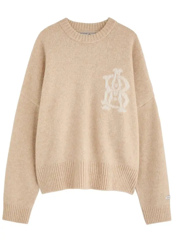 ABOUT BLANK Logo-intarsia Wool-blend Jumper