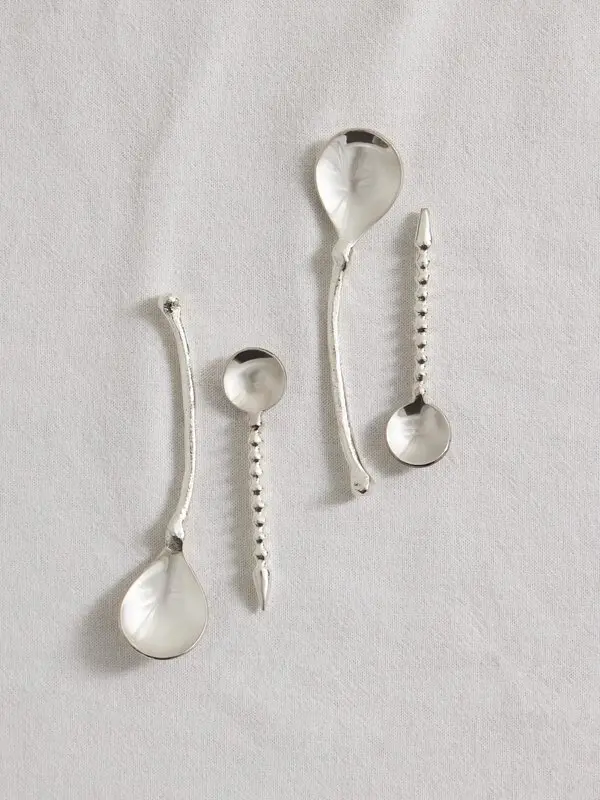 ALIGHIERI The Totemic Devotion Set Of Four -plated Dessert Spoons