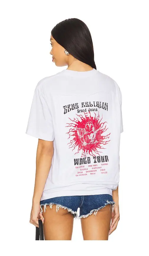 True Religion Applique Blazing Tour Tee