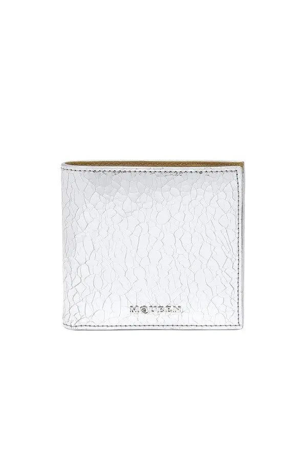 Alexander McQueen Bi Fold Wallet In Metallic