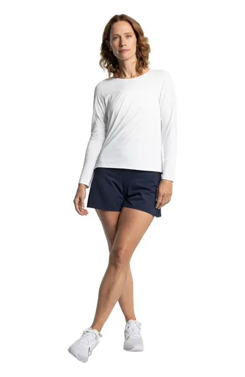 AVI Rally Pickleball Long Sleeve - White Lotus