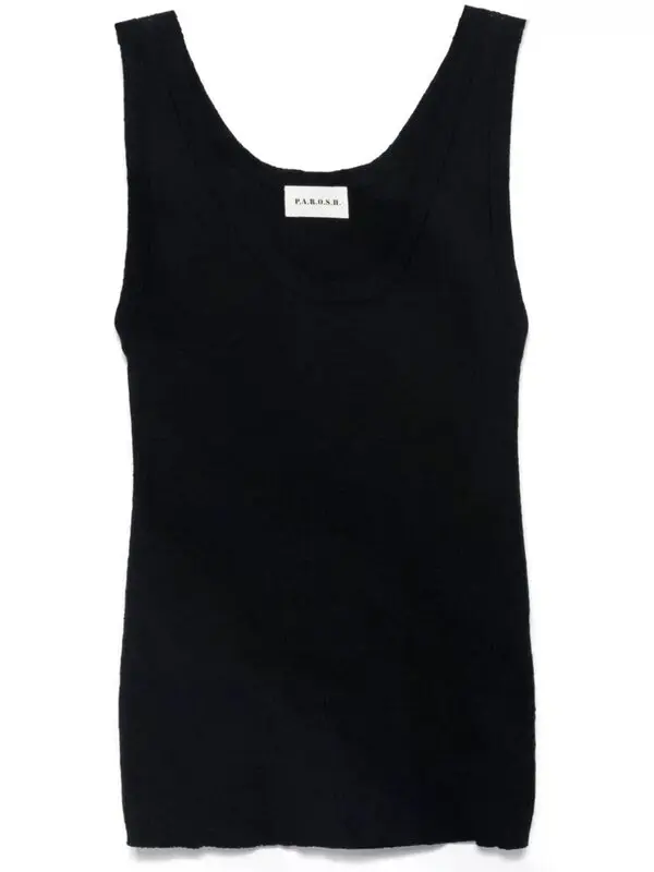 P.a.r.o.s.h Ribbed-knit Tank Top - Blue
