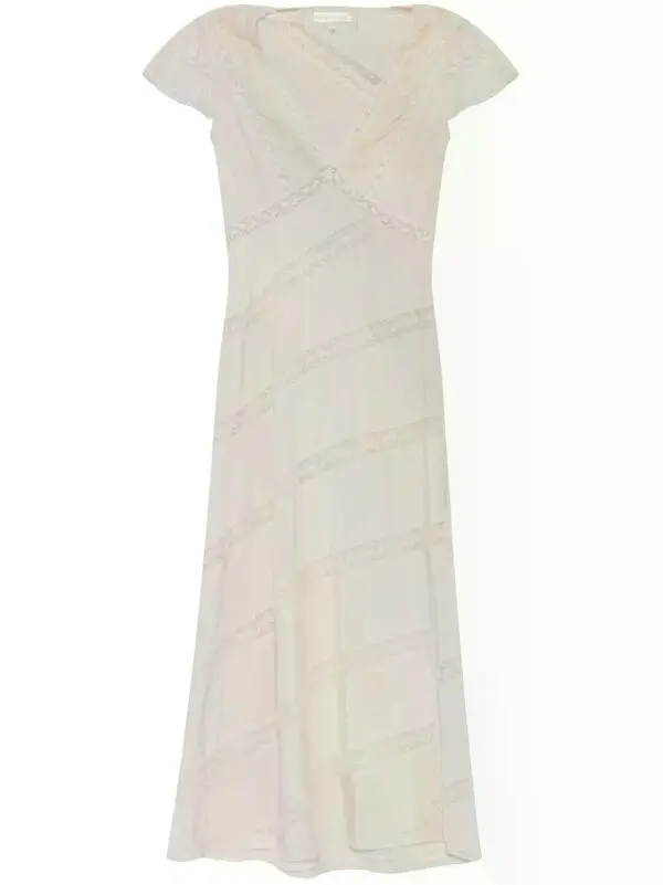 LoveShackFancy Theodore Lace Dress - White