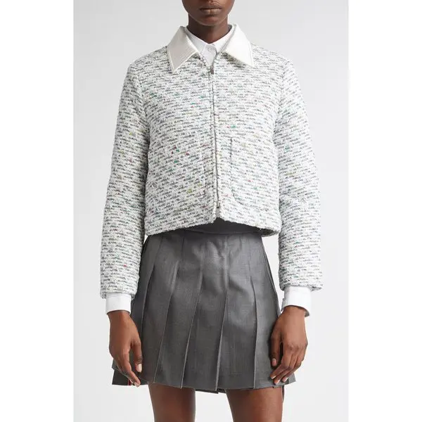 Thom Browne Patch Pocket Down Jacket - Medium Grey