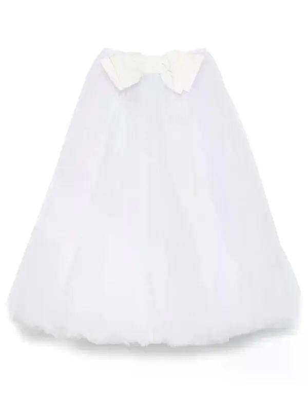 PARLOR Bow-detailed Maxi Skirt