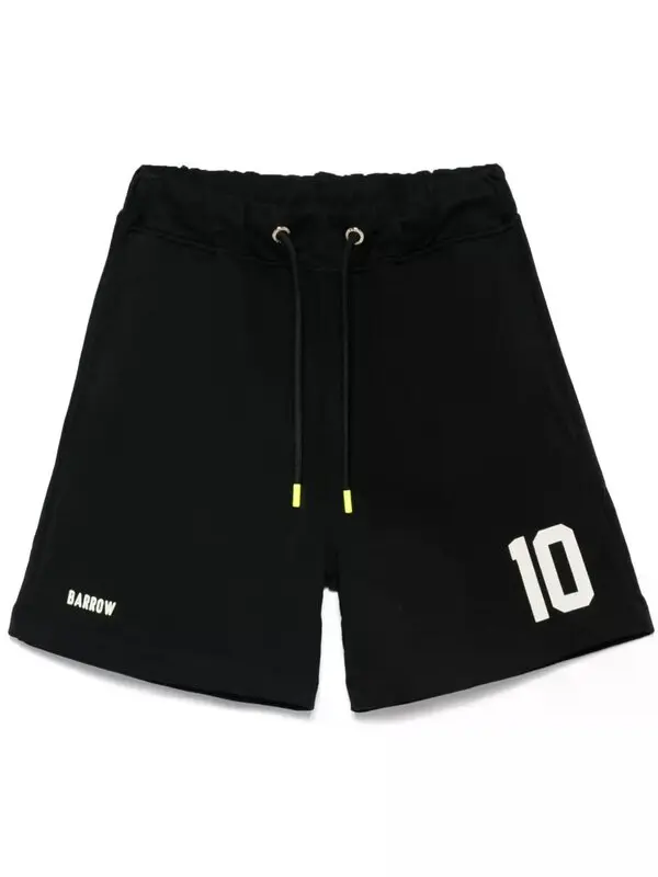 BARROW Numbers-print Track Shorts