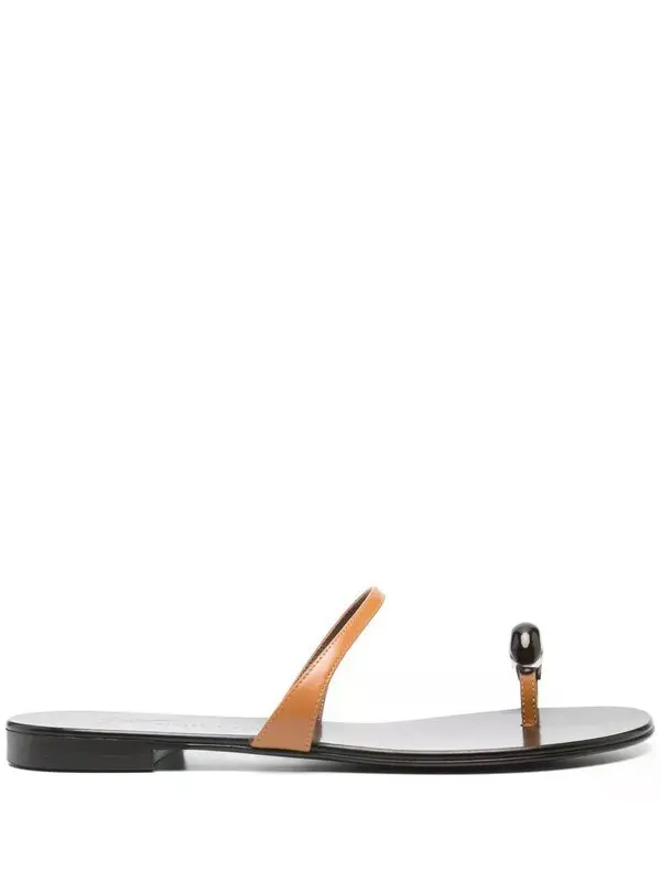 GIUSEPPE ZANOTTI Icon Ring Slides - Brown