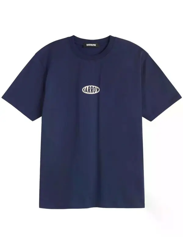 BARROW Text-print T-shirt - Blue