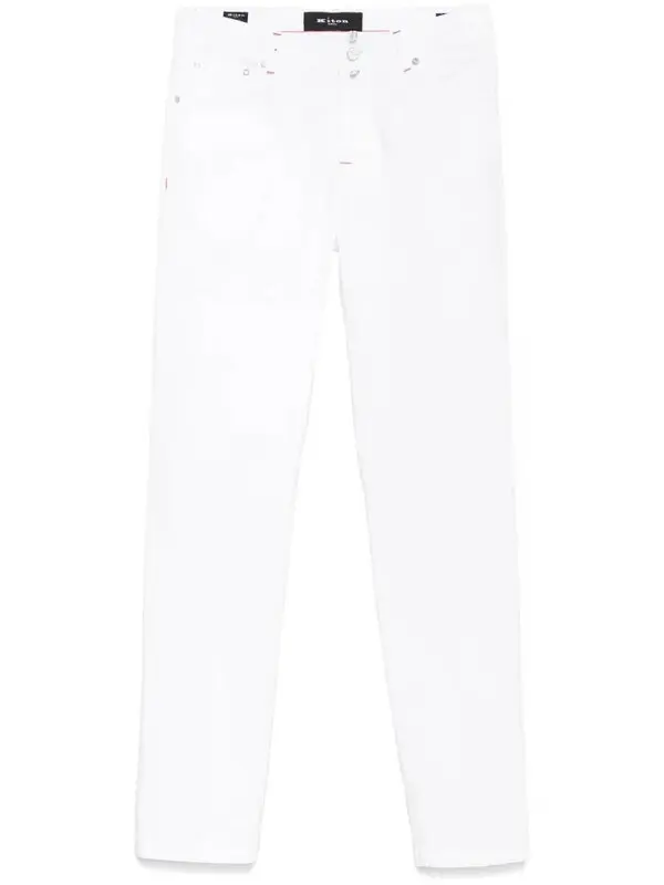 Kiton Cotton Trousers - White