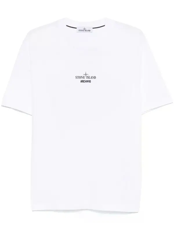 Stone Island Logo-print T-shirt - White
