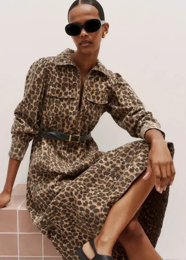 ME+EM Midi Shirt Dress