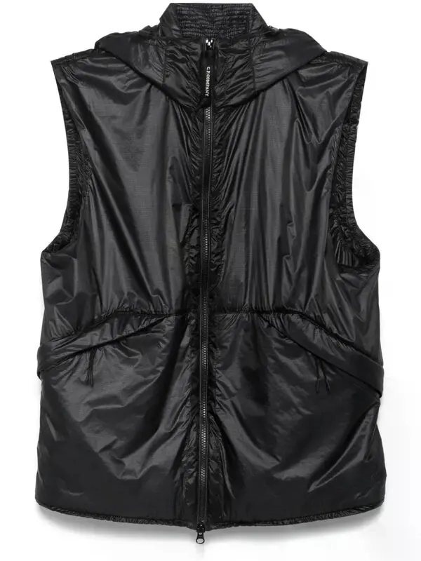 C.P. COMPANY Goggle-detail Gilet - Blue