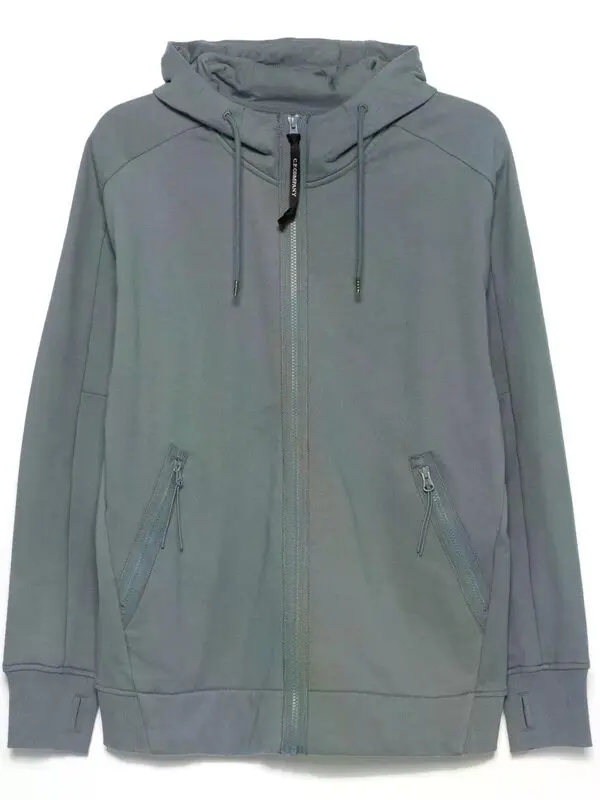C.P. COMPANY Goggles-detail Hoodie - Blue