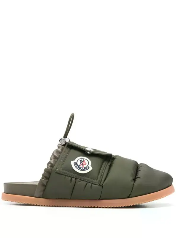 Moncler Pocket Slippers - Green