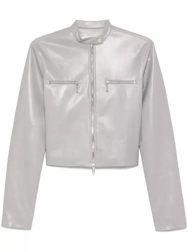 Nanushka Cropped Zip-up Jacket