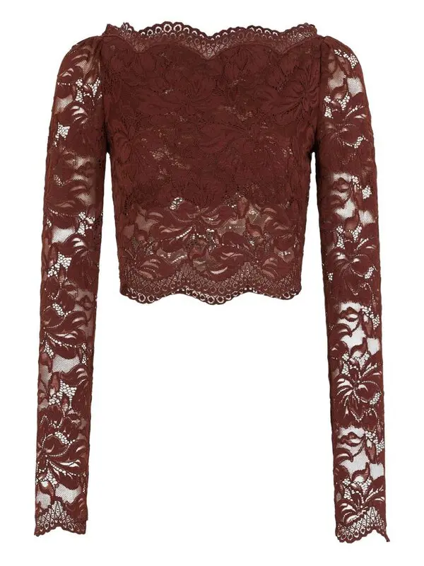 Rabanne Long Sleeve Top - Brown