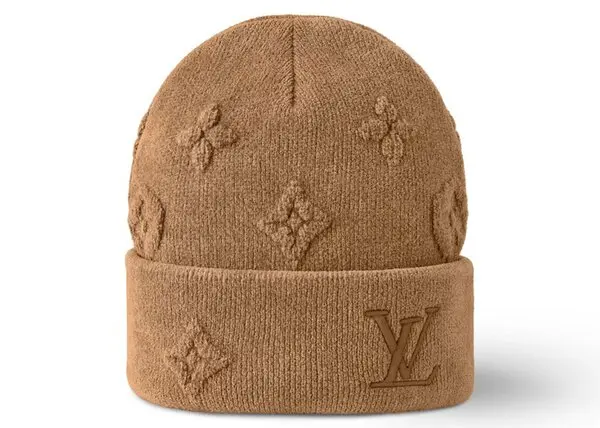 LOUIS VUITTON Crush Monogram Beanie - Camel