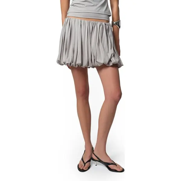 Apparis Levi Bubble Miniskirt - Rocky Grey