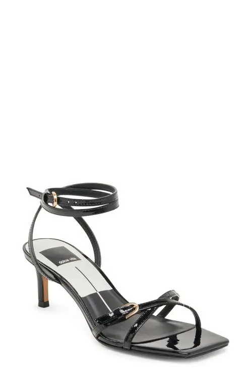 Dolce Vita Bamby Ankle Strap Sandal - Midnight Patent Leather