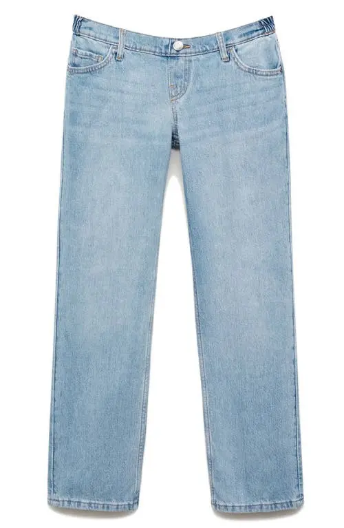 Mango Straight Leg Maternity Jeans - Medium Blue