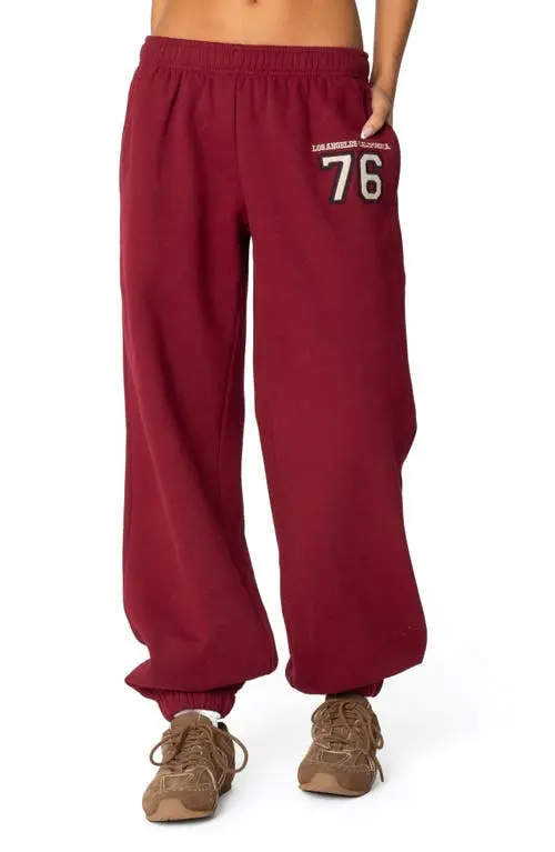EDIKTED 76 Cali Relaxed Fit Cotton Blend Sweatpants
