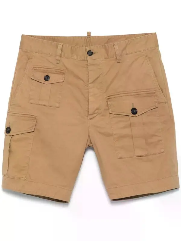 Dsquared2 Twill Cargo Shorts - Brown