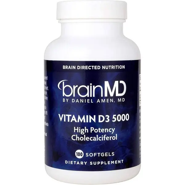 BRAINMD Vitamin D3 5000 100 Softgels
