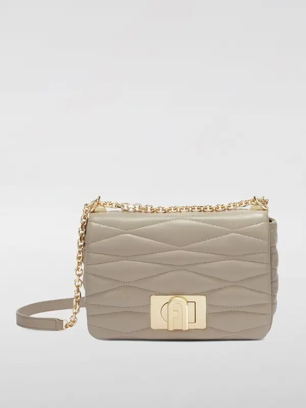 Furla Mini Bag With Chain Strap - Beige