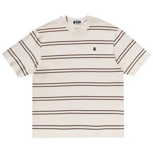 BAPE Ape Head One Point Hoop Relaxed Fit Tee 'ivory - Cream