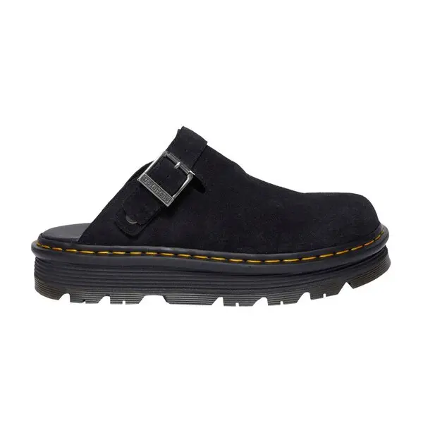 Dr. Martens Zebzag Suede Slingback Mule - Black